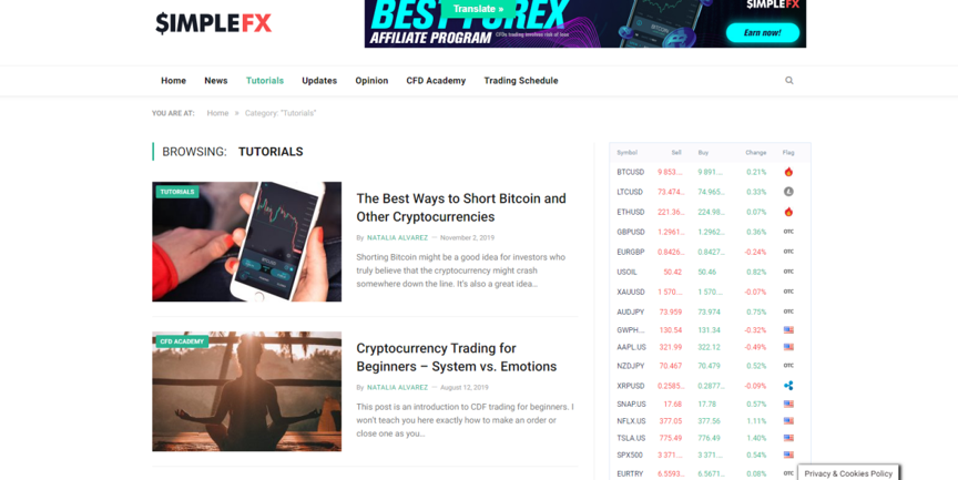 SimpleFX Broker Review | DailyForex